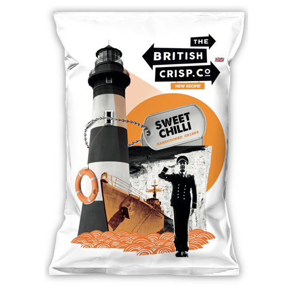 British Crisp Co Chilli chips - Sweet Chilli - vegan chips, 40gr | tAK