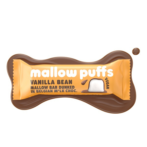 Vanilla Bean Mallow Bar - Mallow Puffs - vegan en Belgisch, 30gr | tAK