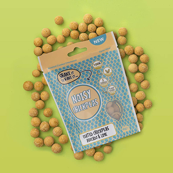 Noisy Chickpeas Avocado & Lime, Noisy Snacks vegan borrelnootjes | tAK