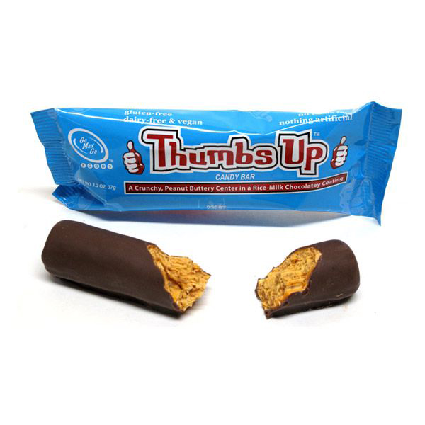 Go Max Go Thumbs Up Candy Bar - vegan chocoladereep, 37gr | tAK