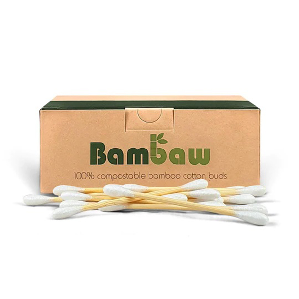Bambaw Composteerbare Wattenstaafjes - Cotton Buds | tAK