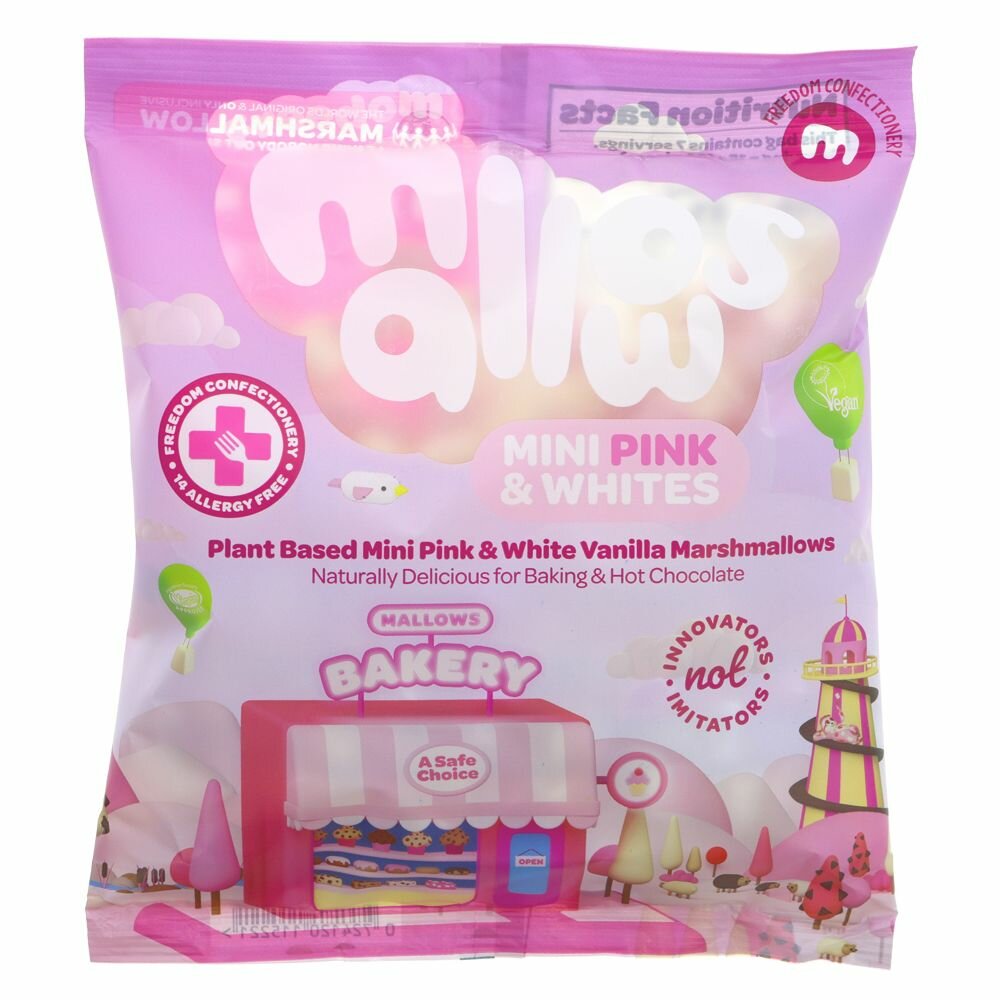 Freedom Mallows - Mini Pink & White vegan marshmallows | tAK